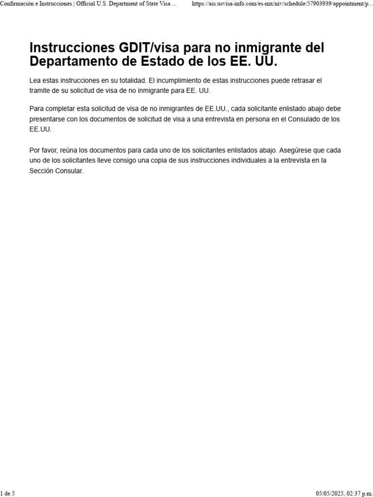 CITA CONSULAR SHEYLA IVETTE ROBLERO ROBLERO TIJ | PDF | Visa de viaje | Pasaporte