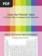 Color-Coded Periodic Table Guide | PDF | Periodic Table | Chemical Elements