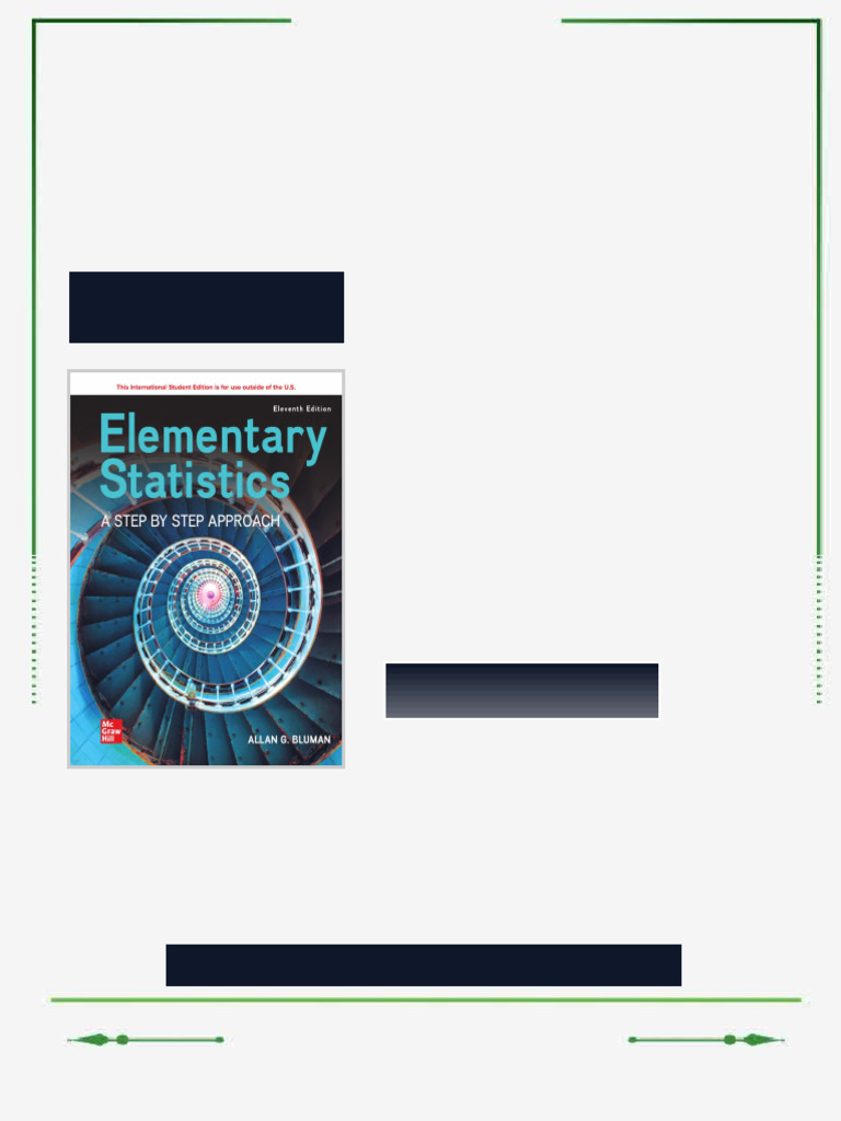 Elementary Statistics: A Step By Step Approach, 11e ISE 11th/ISE ...