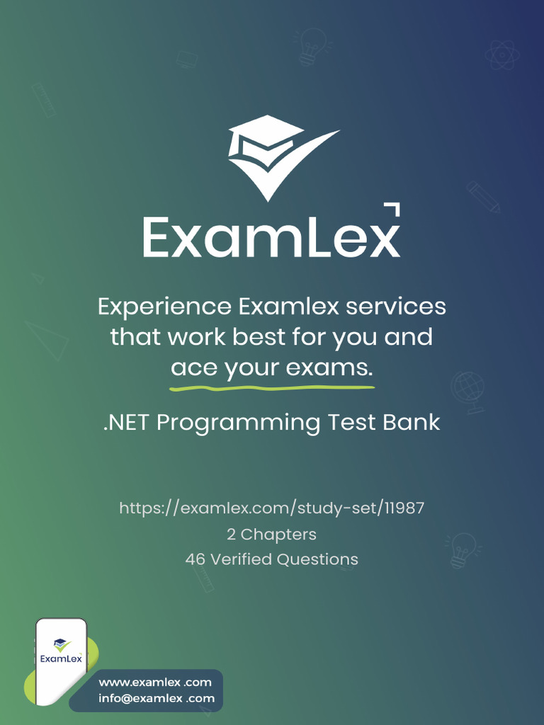 .NET Programming Test Bank | PDF