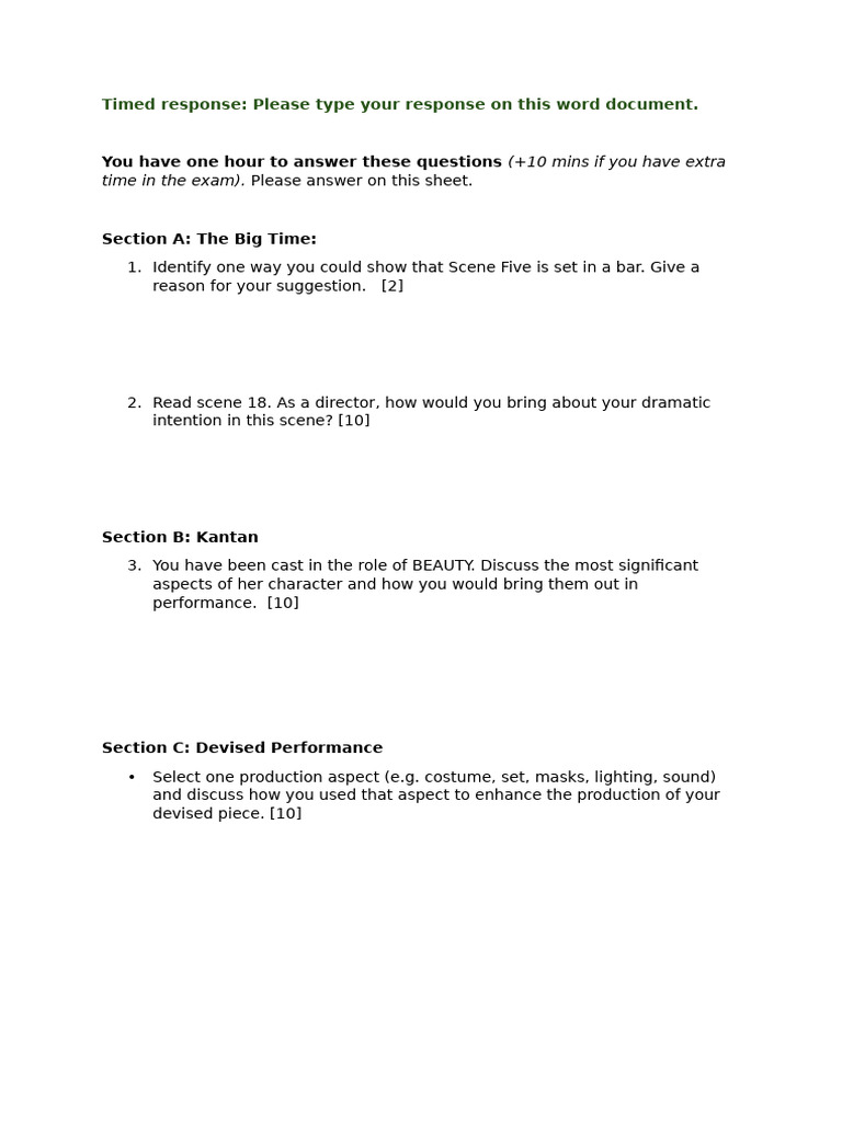 section A B & C | PDF