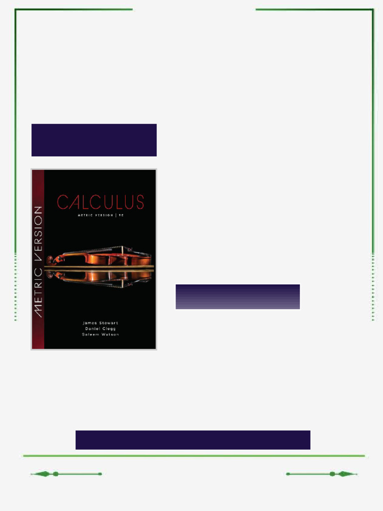 Calculus Metric Edition James Stewart eBook improved readability ...