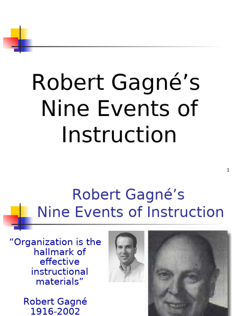 NINE+EVENTS+OF+INSTRUCTION | PDF | Learning | Recall (Memory)