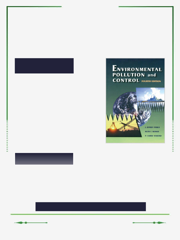 Environmental Pollution and Control 4th Edition by Jeffrey Peirce, Ruth ...