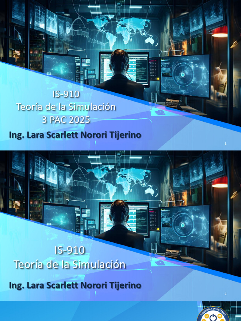 02.- S2 IS-910 Teoría Simul | PDF | Simulación | Software