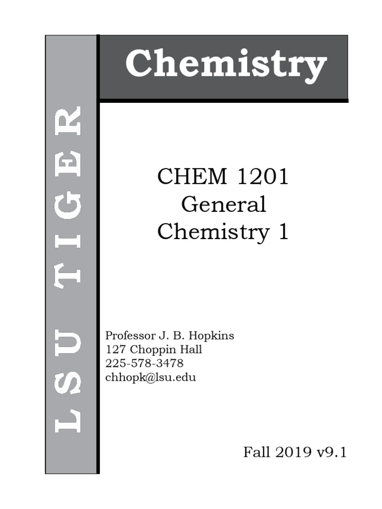 Gen Chem 1 (e-book) | PDF | Atoms | Proton