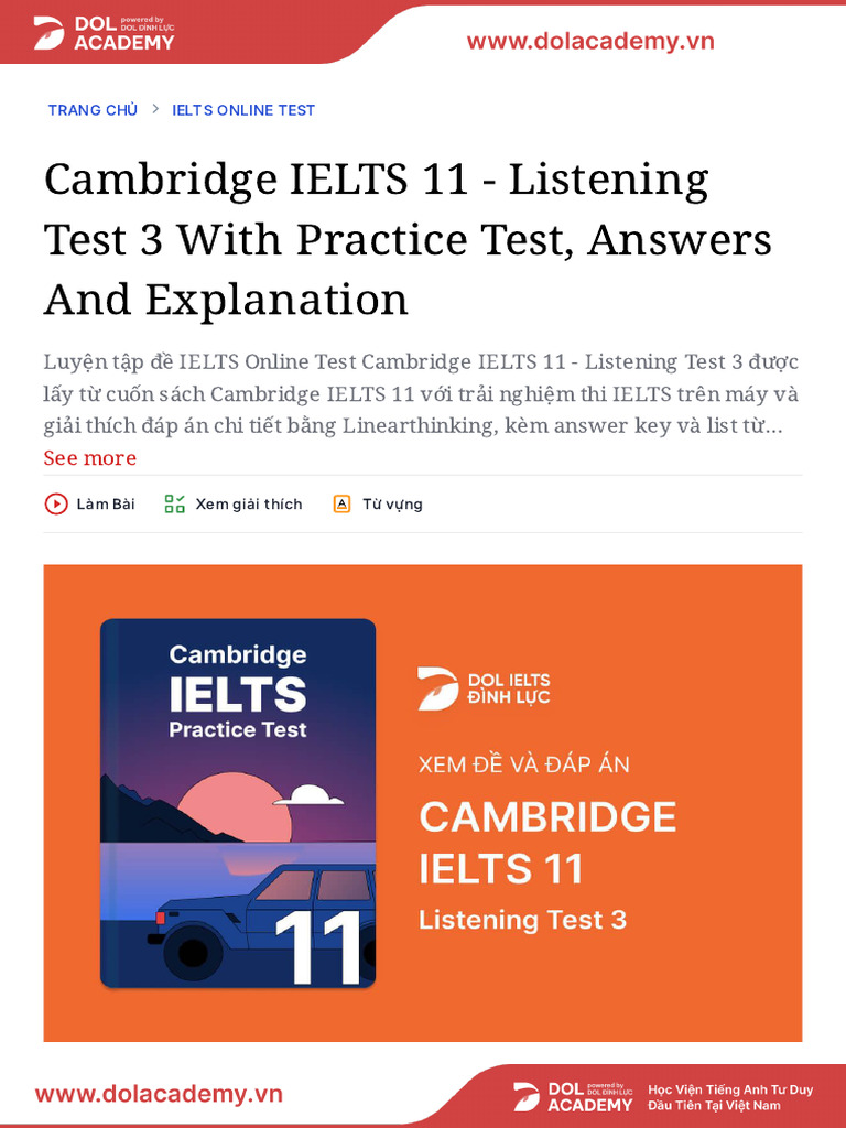 Cambridge IELTS 11 Listening Test 3 | PDF | Ethnography