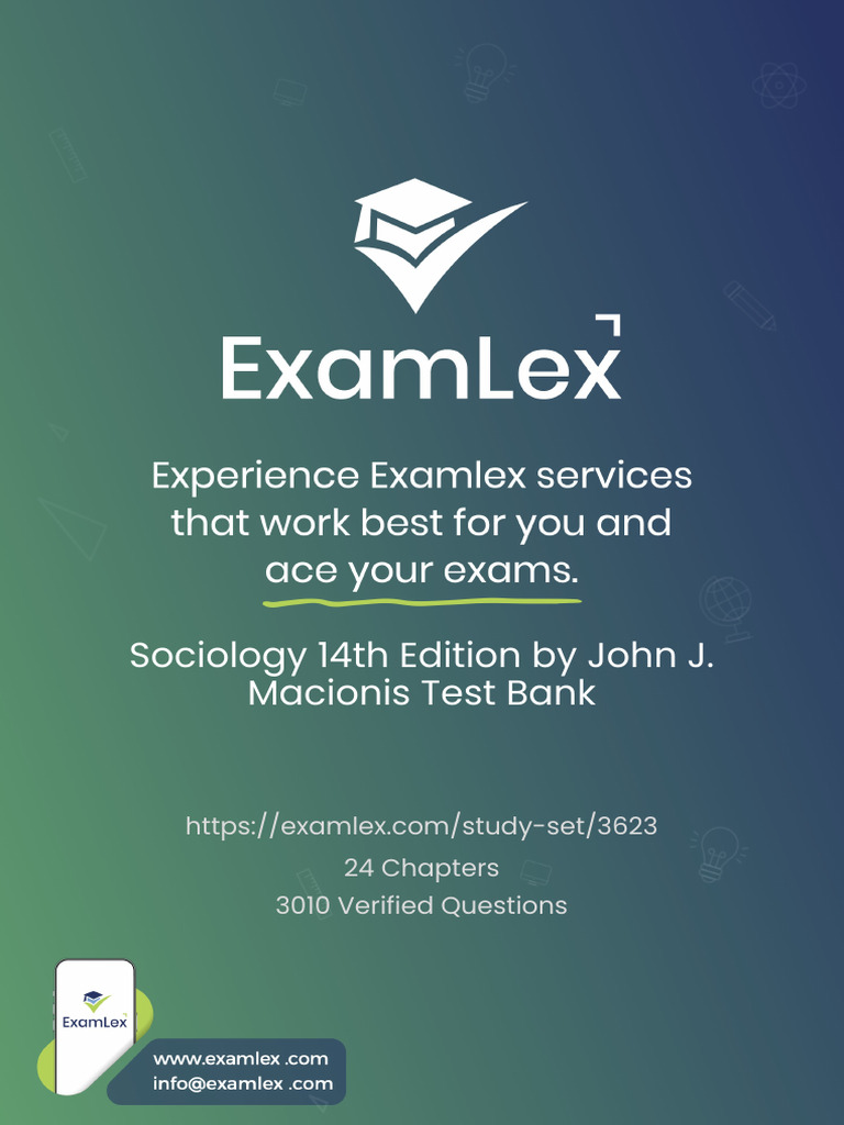 Sociology 14th Edition by John J. Macionis Test Bank | PDF | Sociology ...