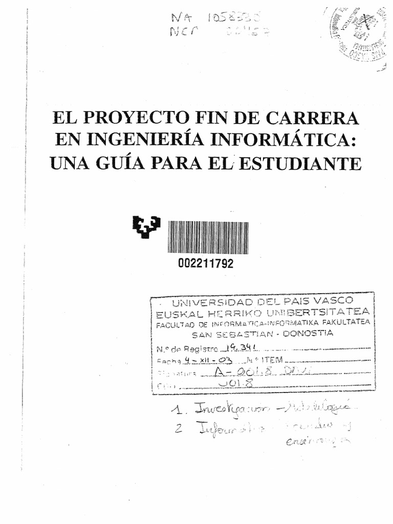 Proyecto-fin-carrera-Ingenieria-Informatica | PDF