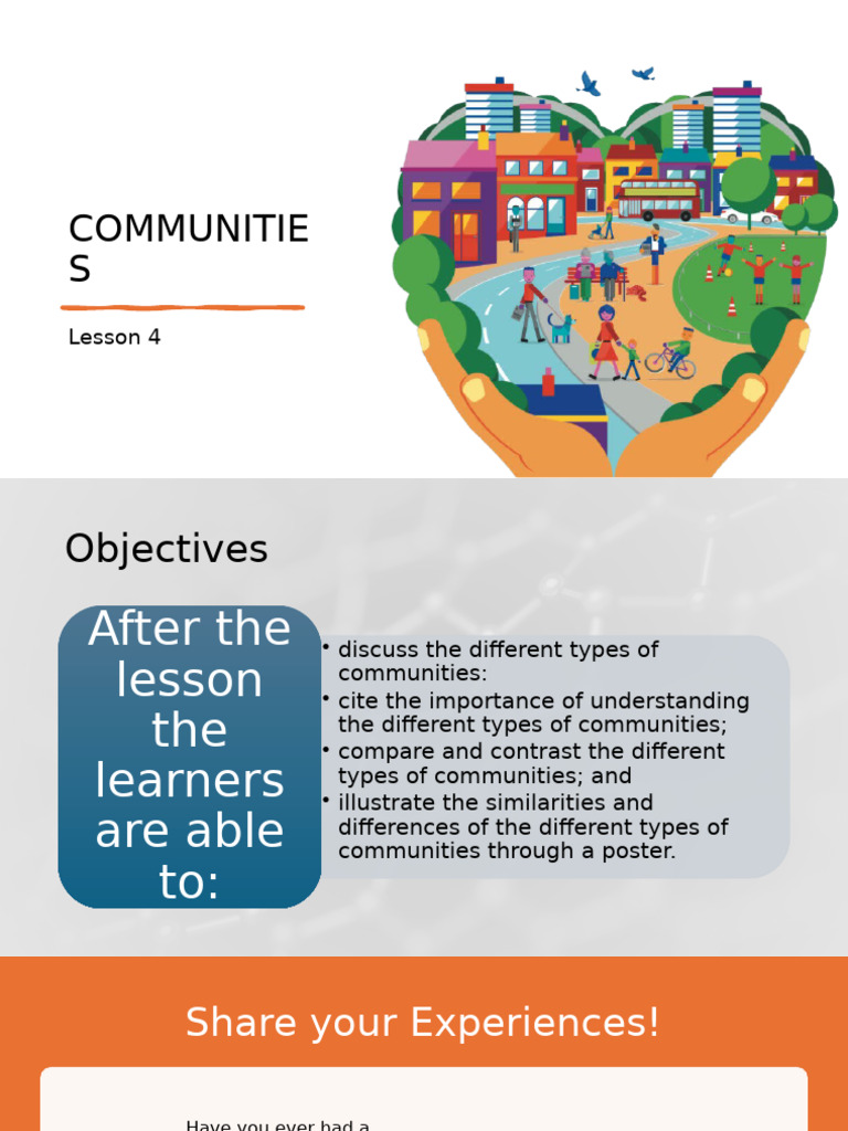 Understanding Community Types and Actions | PDF | Community