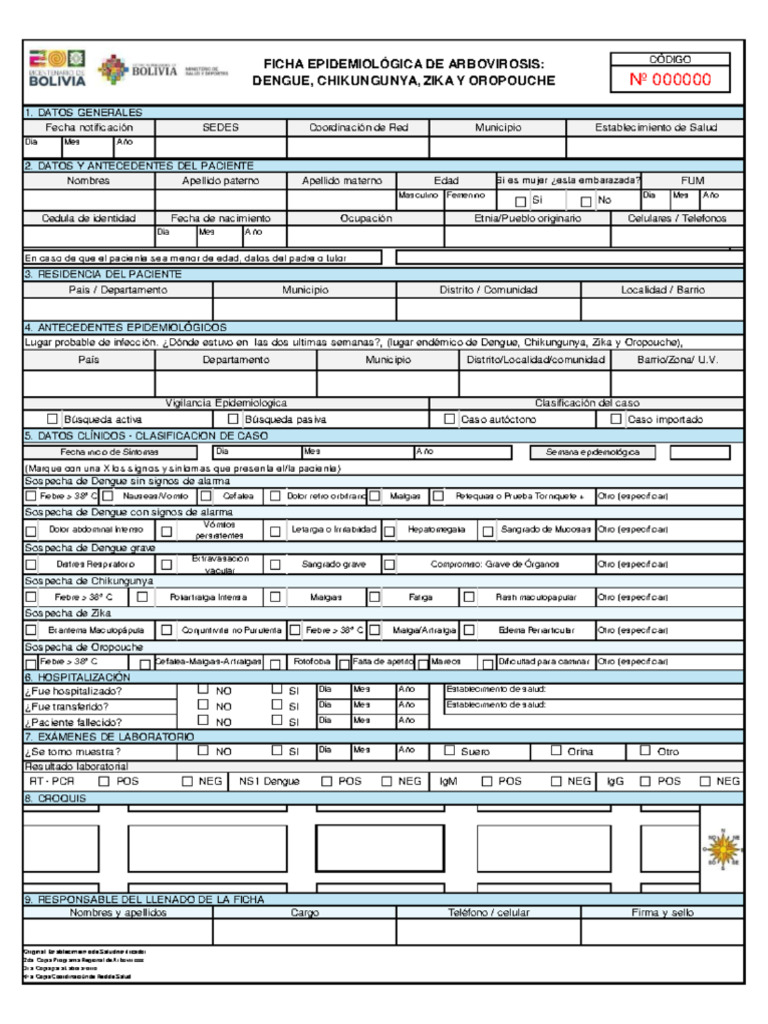 Ficha de Dengue | PDF
