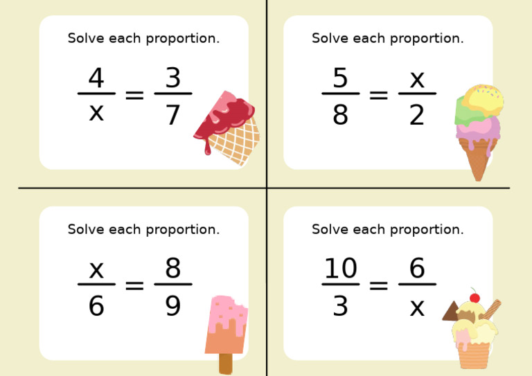 Solving Proportions Worksheet | PDF