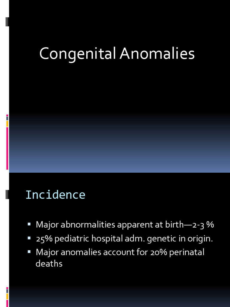 Congenital Anomalies VI Term | PDF | Genetic Disorder | Human Diseases ...