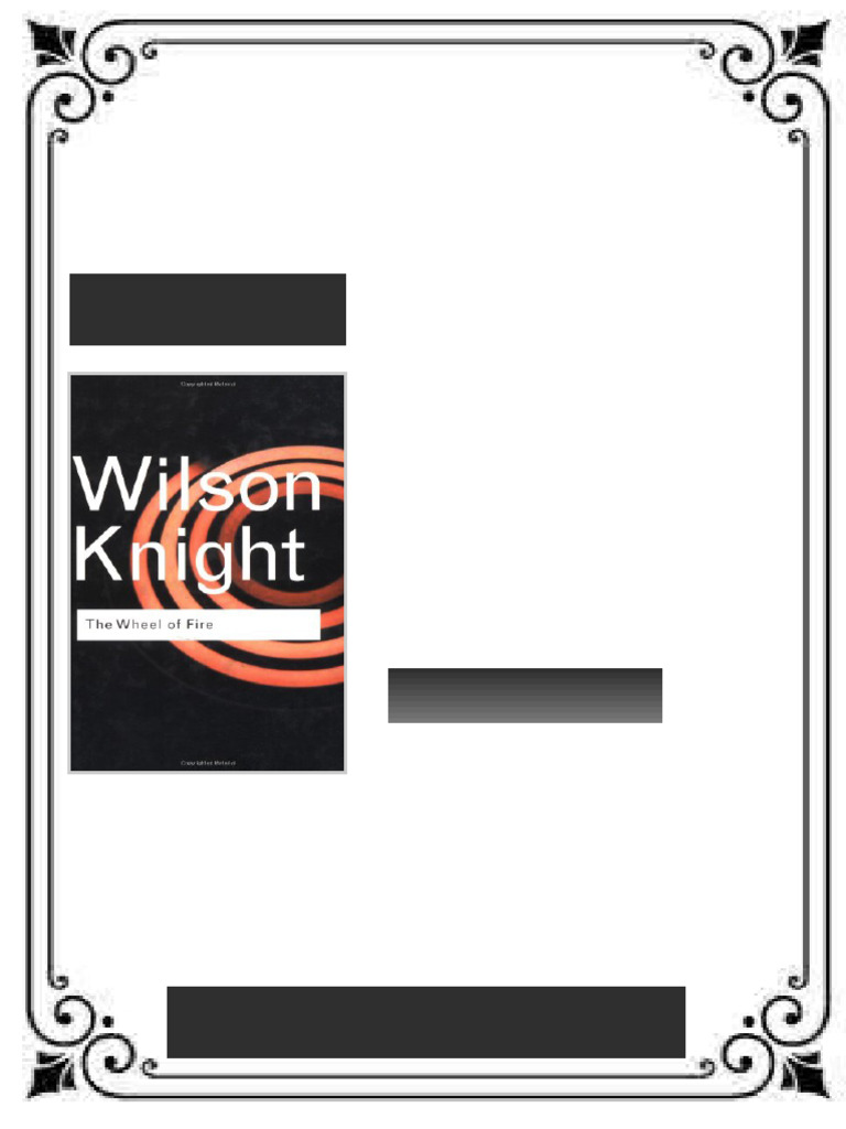 The Wheel of Fire Routledge Classics 2nd Edition G. Wilson Knight ebook ...
