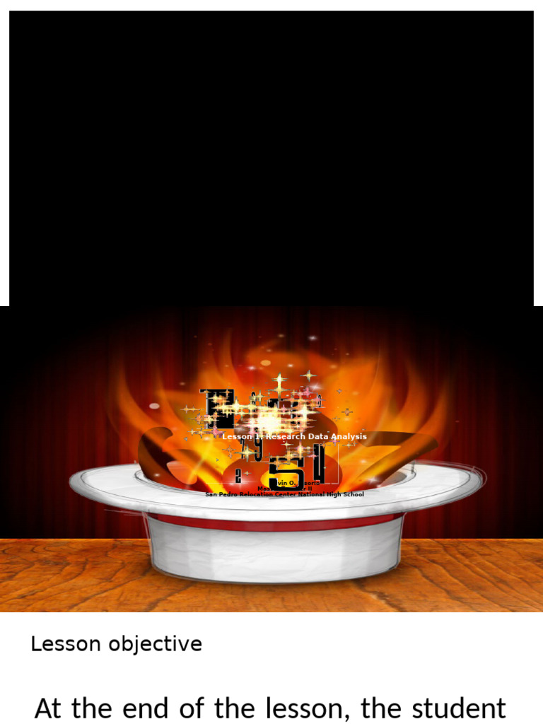 Lesson 1. Research Data Analysis | PDF | Statistics | Qualitative Research