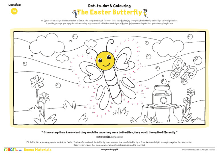 The Easter Butterfly38 A4 Eng | PDF | Easter | Butterfly