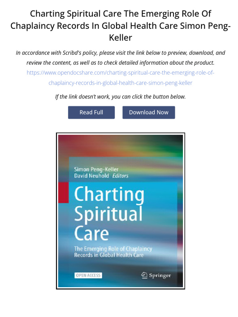 Charting Spiritual Care The Emerging Role of Chaplaincy Records in ...