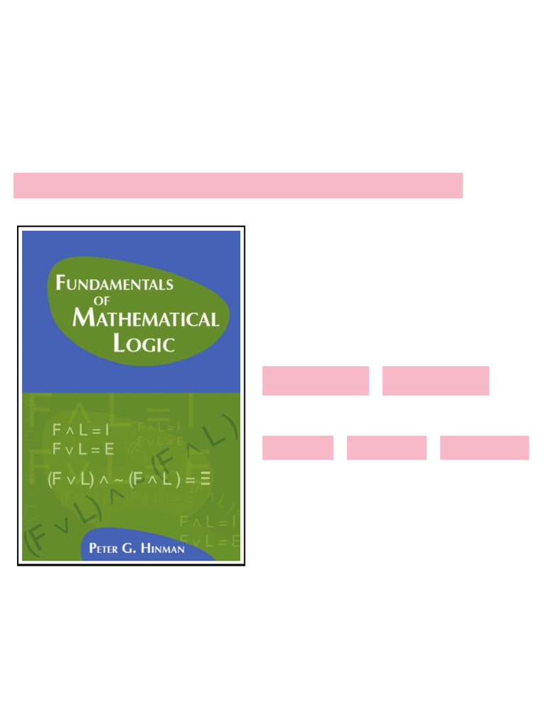 Fundamentals of Mathematical Logic Peter G. Hinman digital download | PDF