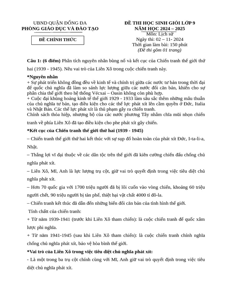 DE TONG HOP LS8 DEN DAULS9 - DAP AN | PDF