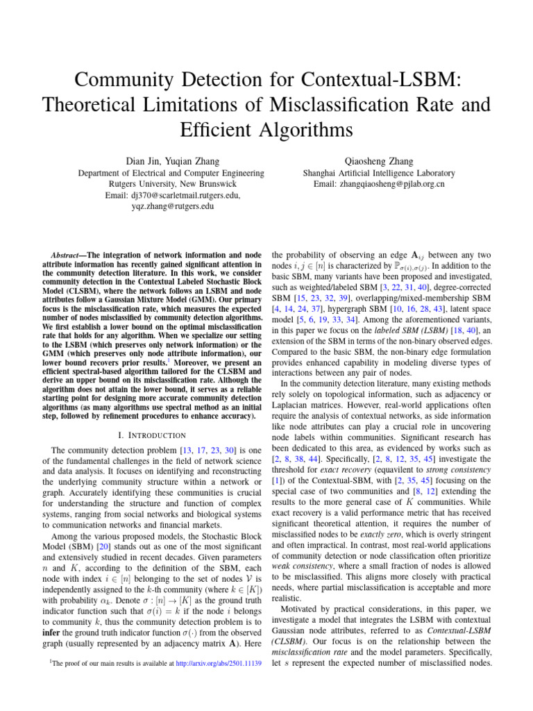 contexual_SBMs | PDF | Matrix (Mathematics) | Eigenvalues And Eigenvectors