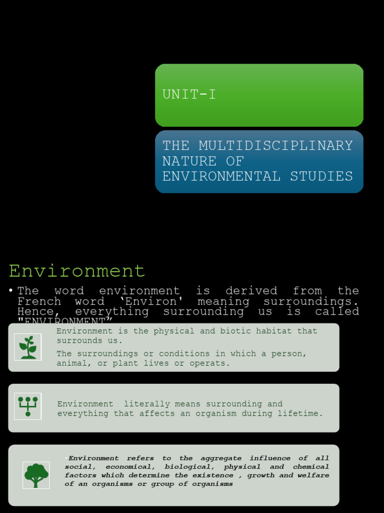 ES_FIRST_UNIT | PDF | Ecosystem | Natural Environment