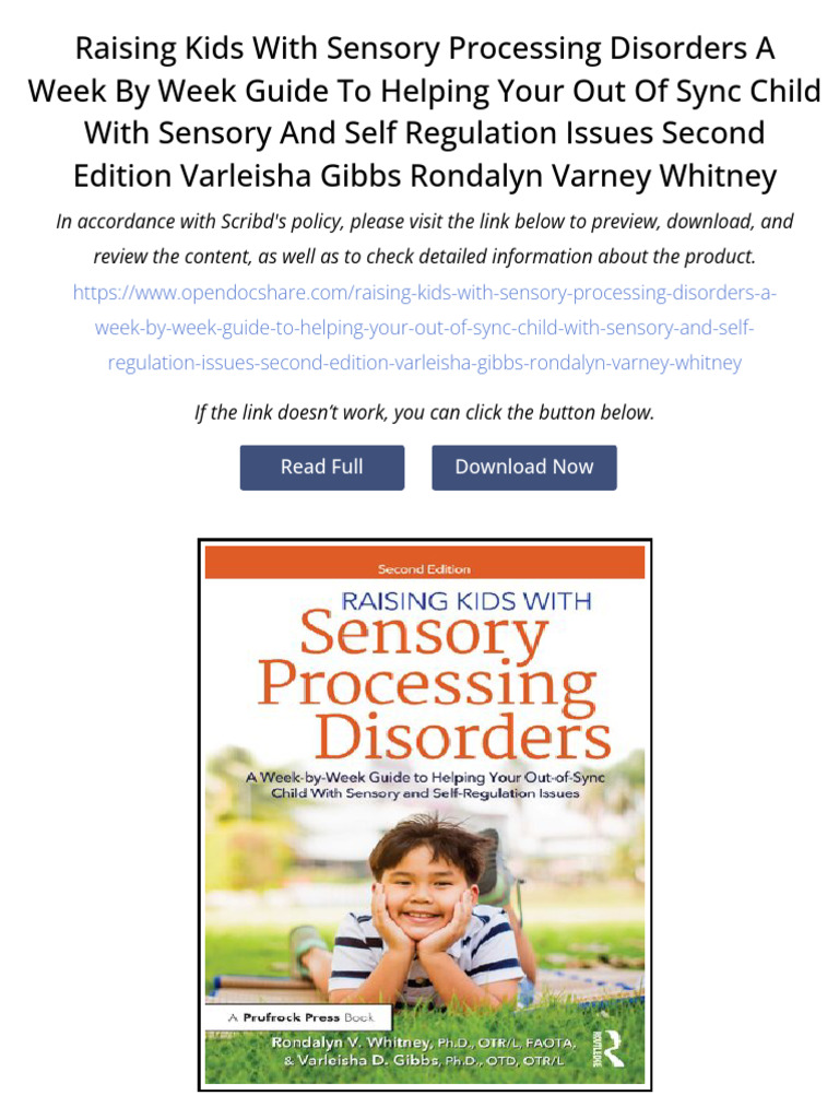 Raising Kids With Sensory Processing Disorders A Week by Week Guide to ...
