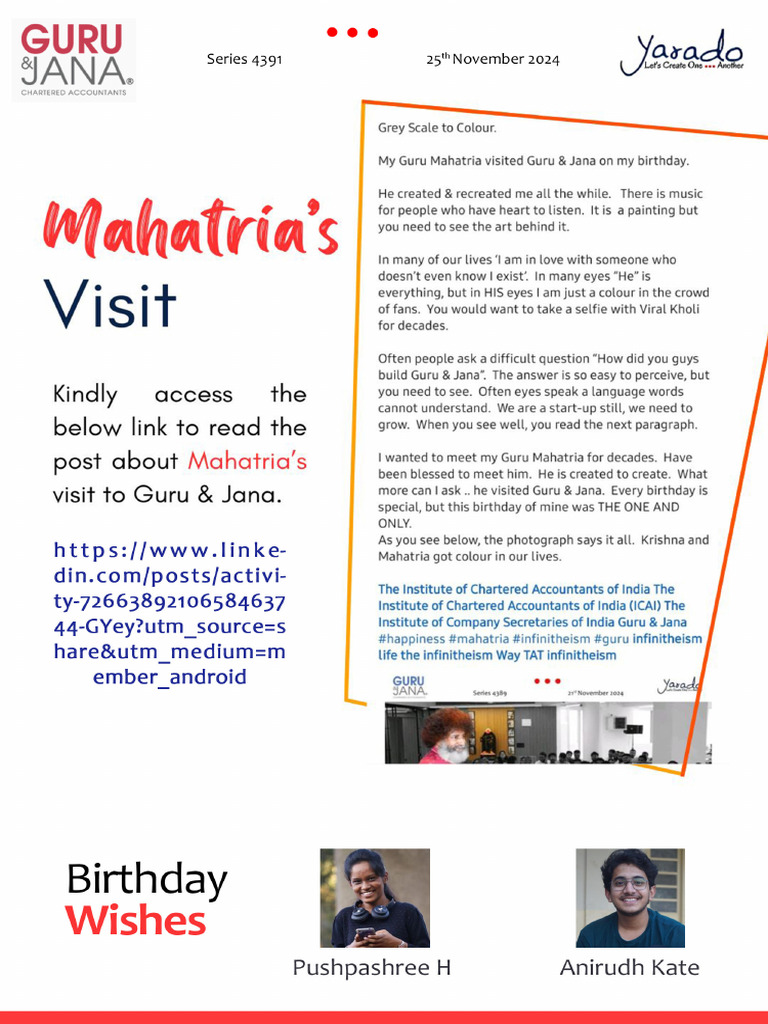 Mahatria's Visit (1) | PDF