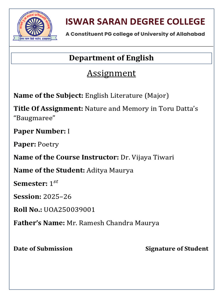 Physical Geography Assignment Front Page22 | PDF