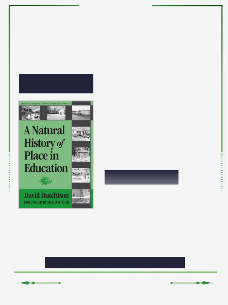 A Natural History of Place in Education David Hutchison ebook cloud ...