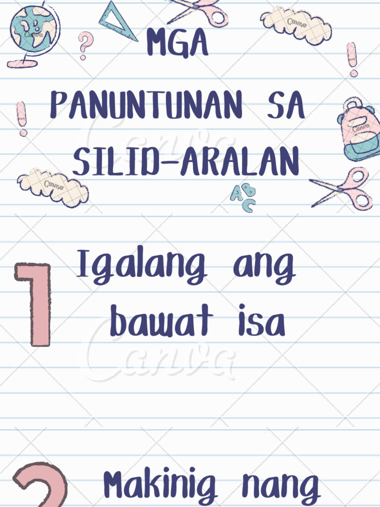 Classroom Rules Educational Presentation in Pink Blue White Fun Style | PDF