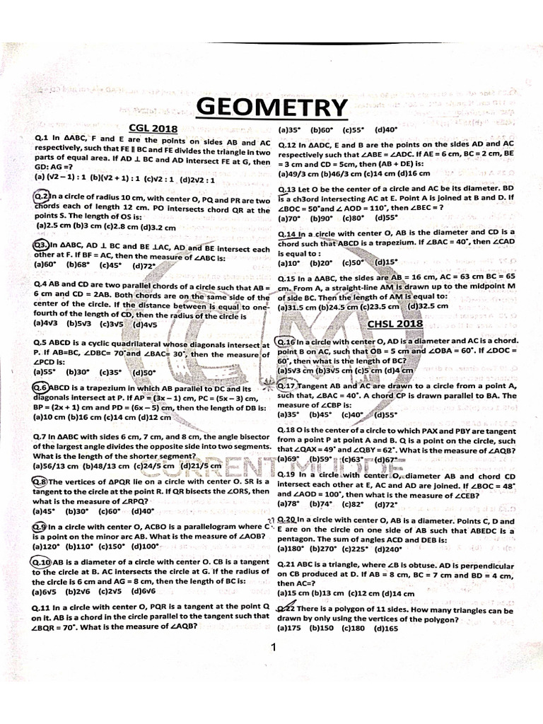 Geometry | PDF