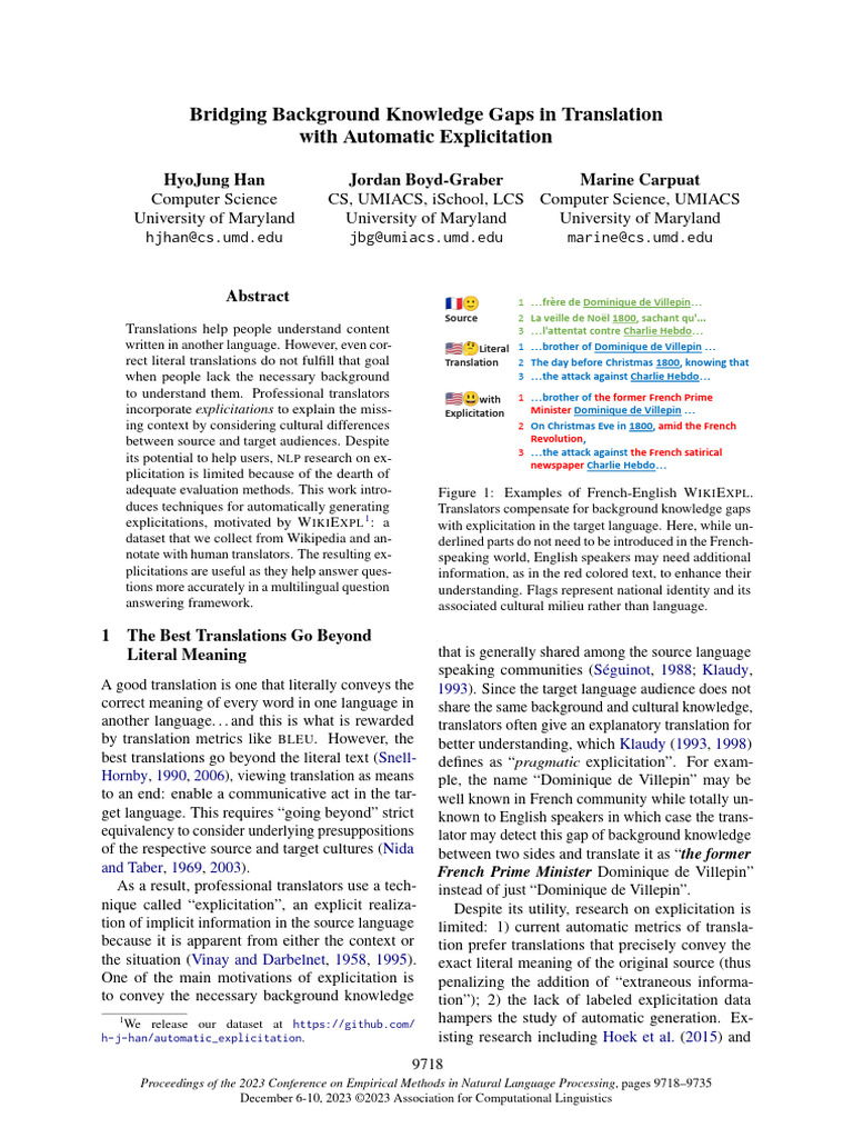 Bridging Background Knowledge Gaps in Translation With Automatic ...