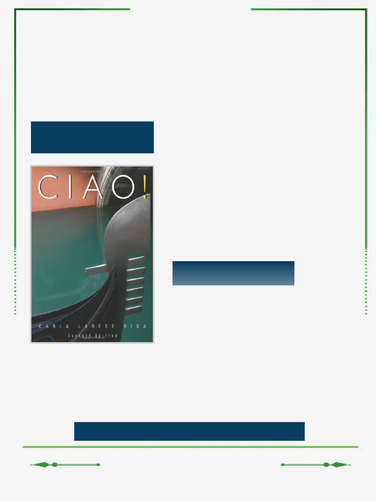 Ciao 7th Edition Carla Larese Riga ebook optimized reading version ...