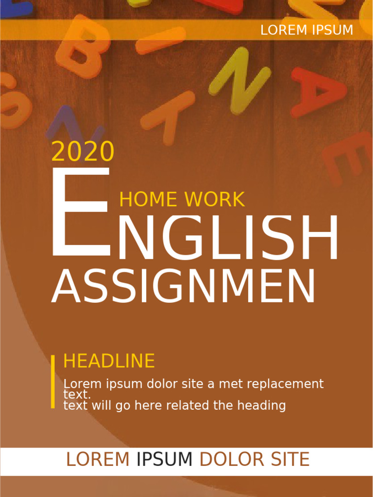English Homework Assignment 2020 | PDF