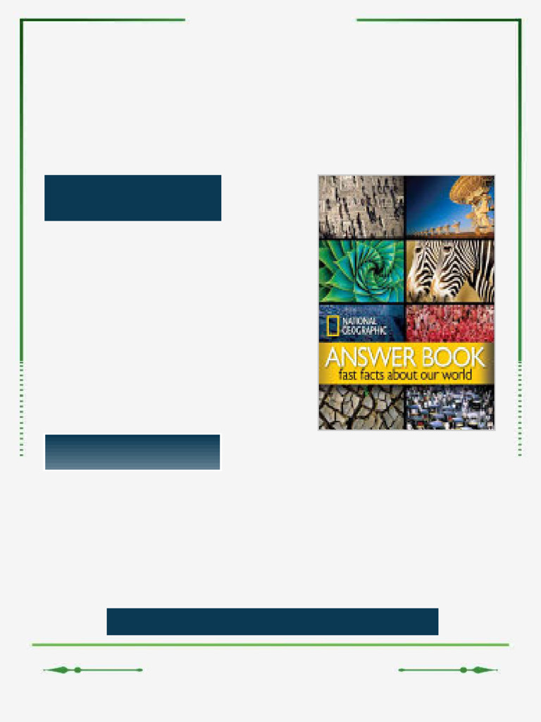 National Geographic Answer Book Fast Facts About Our World 1e Edition ...