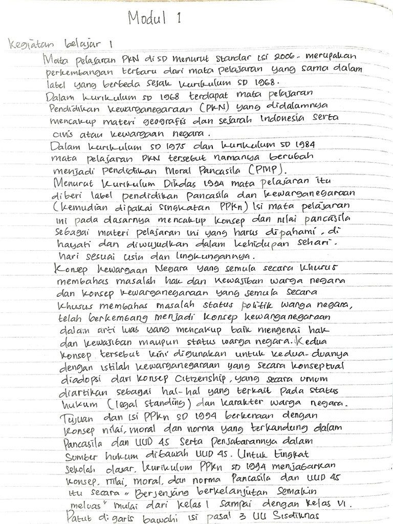 Ai Elita Resume Pkn Modul 1 Dan 2 | PDF