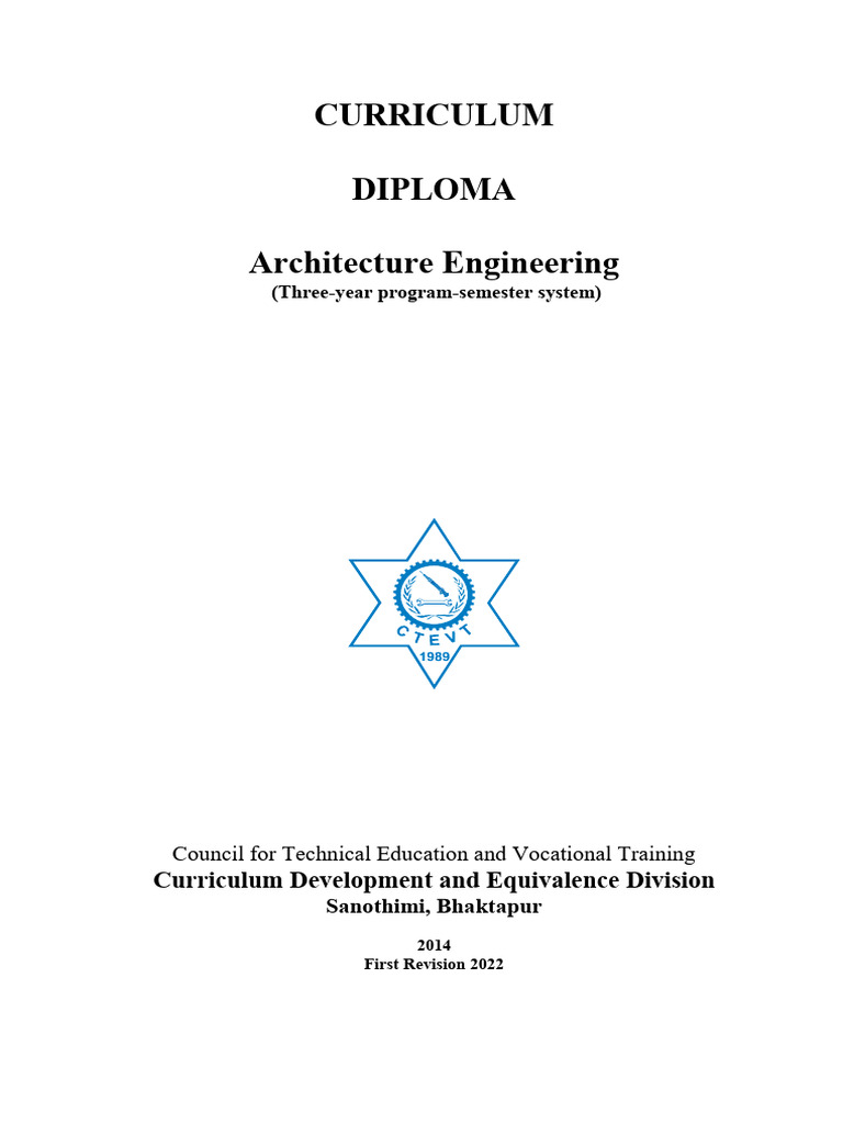Architecture Engineering Diploma Curriculum | PDF | Technical Drawing ...