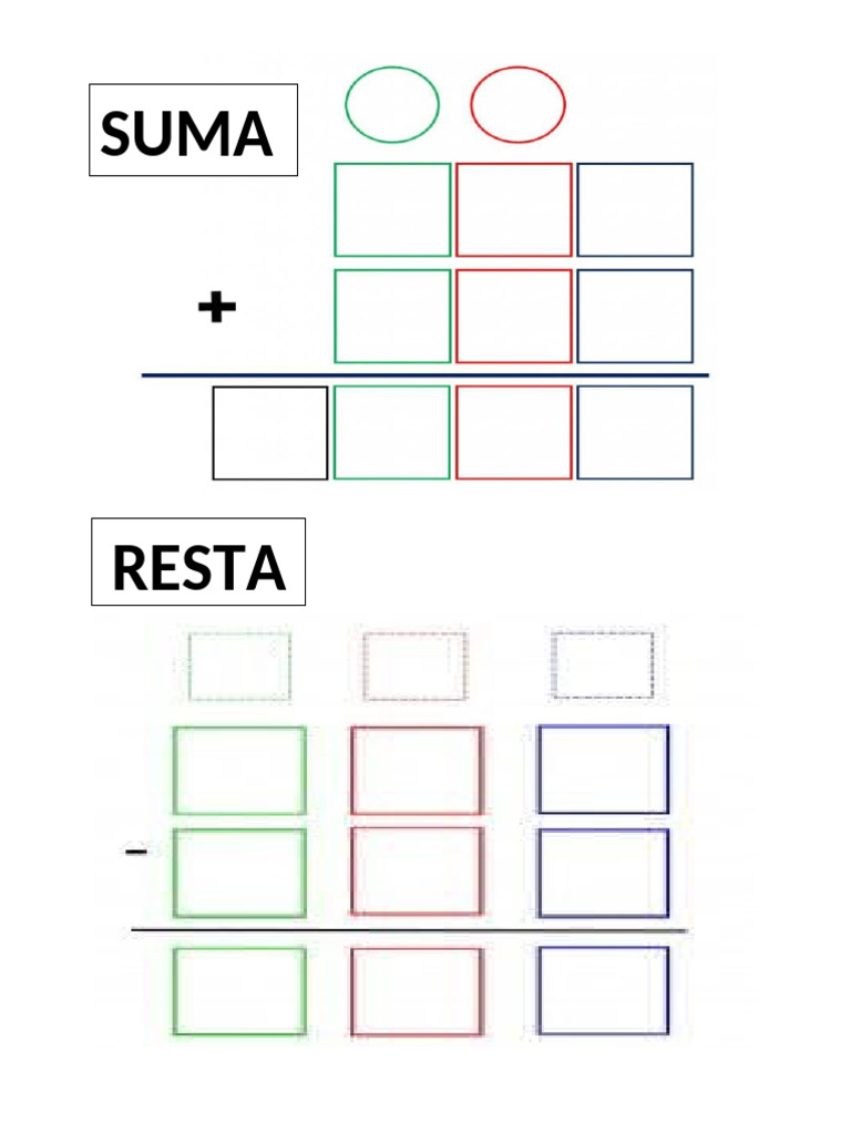Plantilla Suma y Resta | PDF