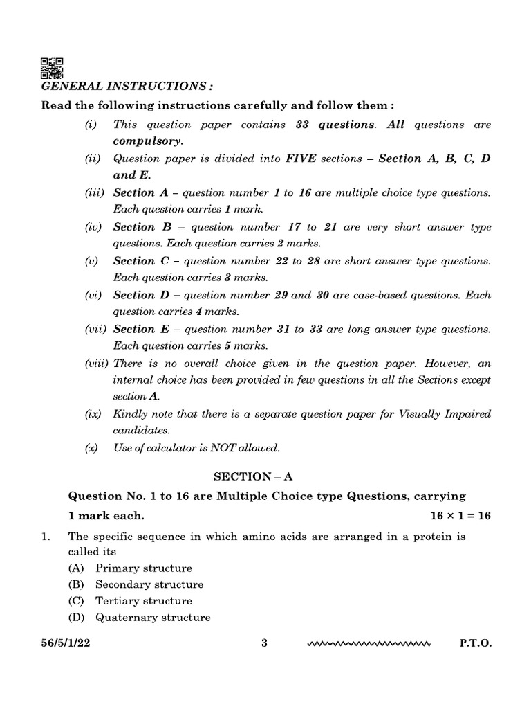 Class 12 Final Set-1 | PDF
