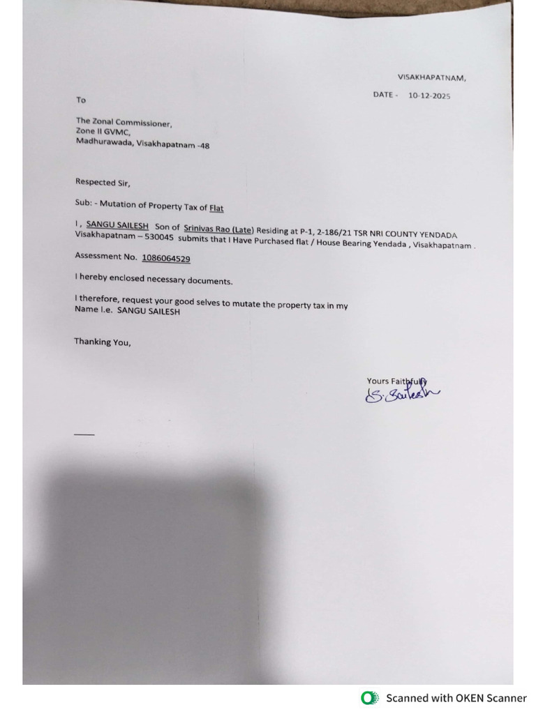 Sailesh Flat P 01 TP | PDF