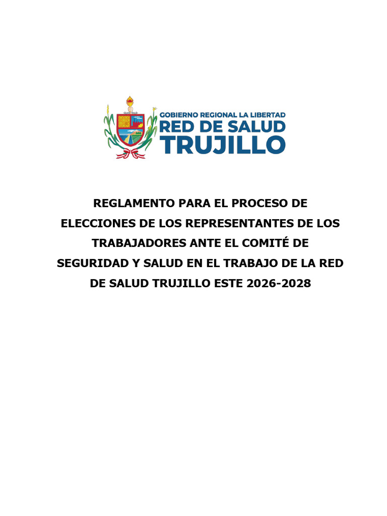 Reglamento Elecciones CSST 2026-2028 | PDF | Votación | Elecciones