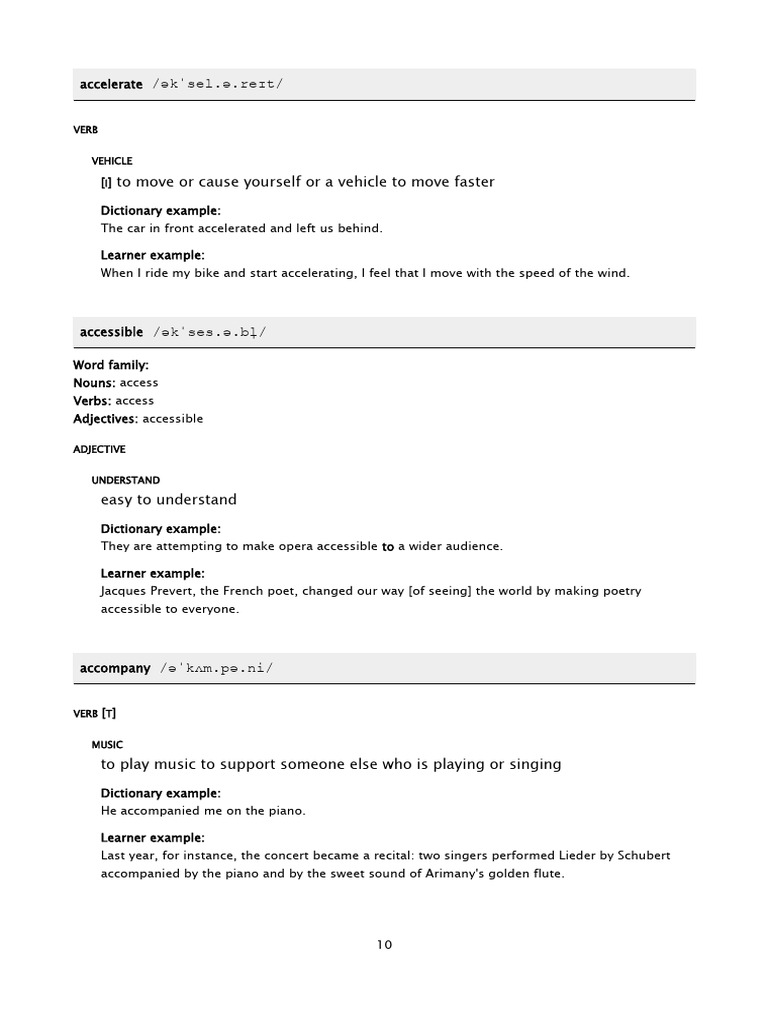 Level C2 Word List 4 | PDF
