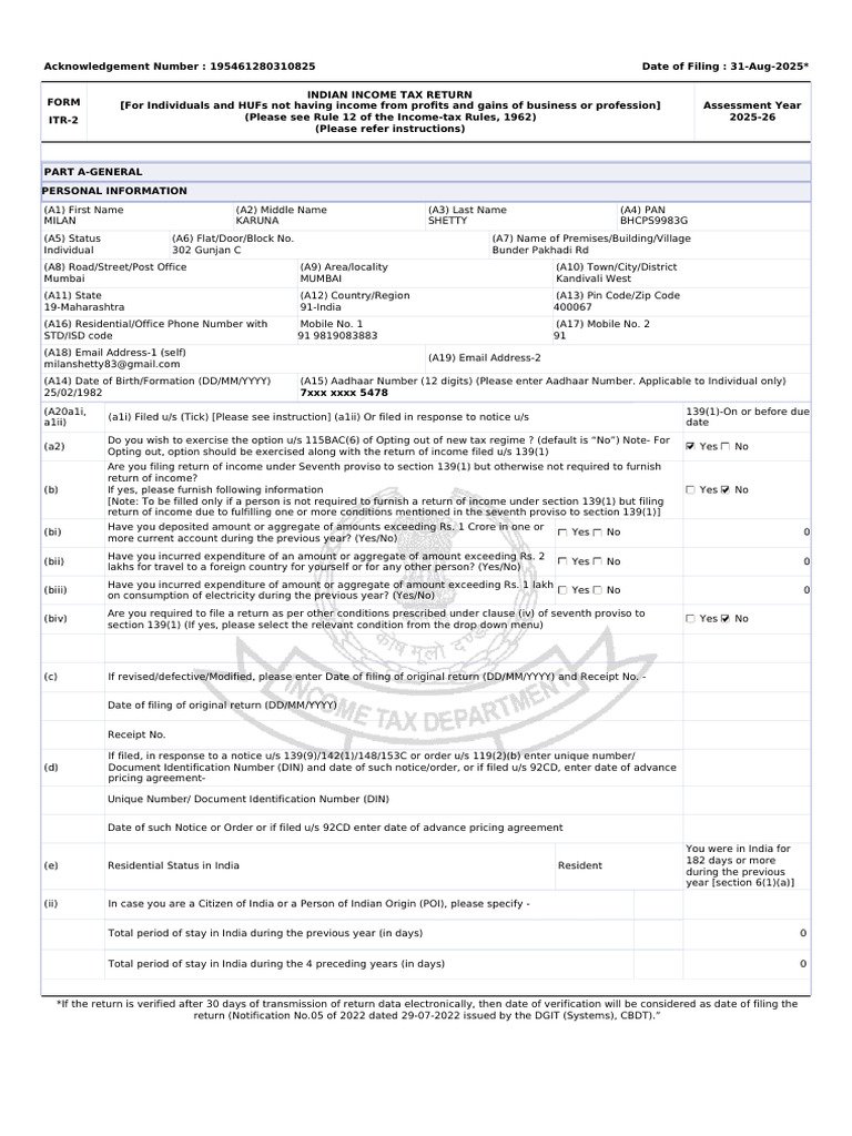 Form PDF 195461280310825 | PDF | Capital Gain | Tax Deduction