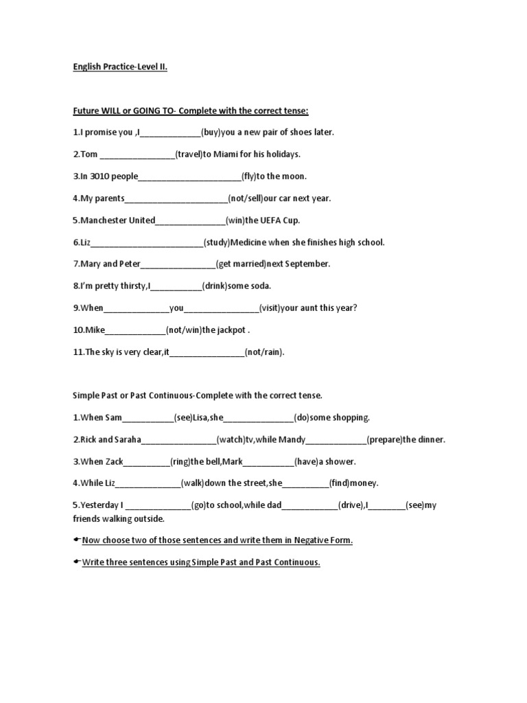 English Practicelevel2 2011 | PDF