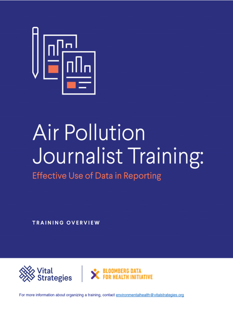2018 Air Pollution Journalist Training Effective Use of Data in ...