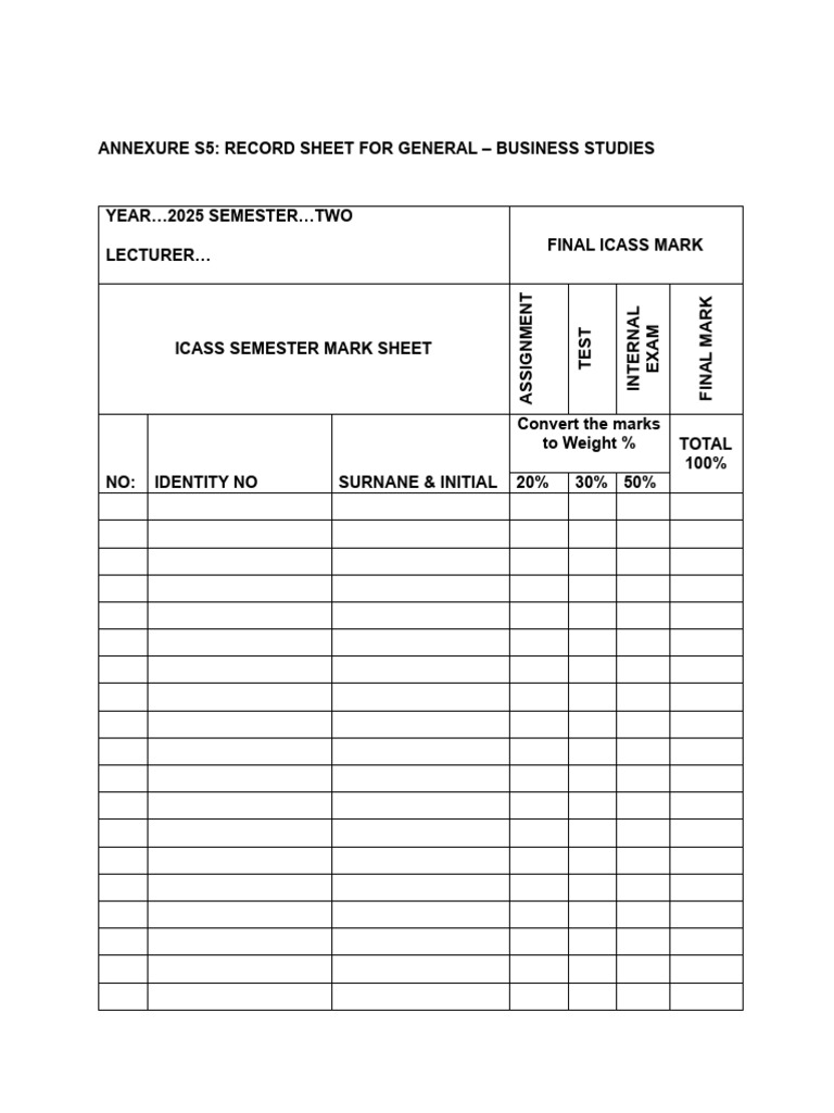 Mark Sheet | PDF