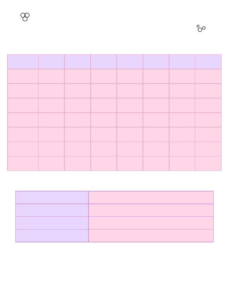 Pastel Weekly Timetable Doodles | PDF