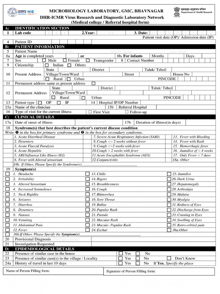 Dengue Form | PDF