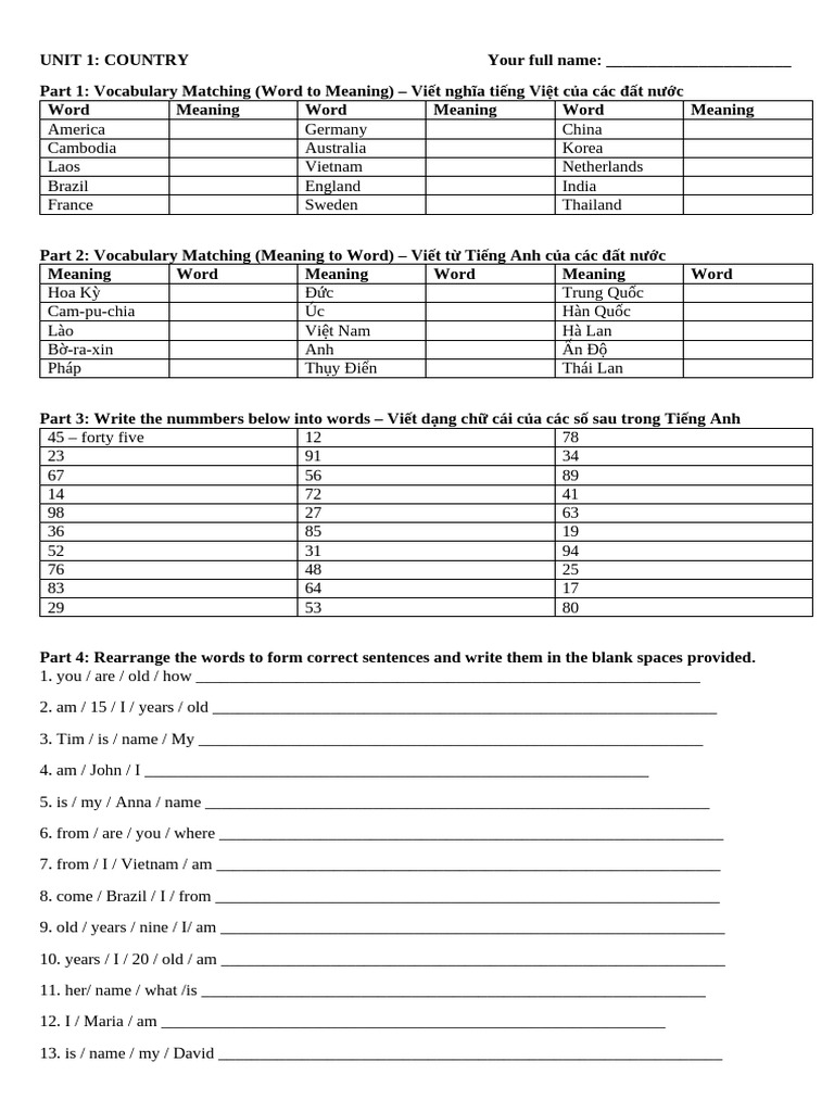 Unit 1 - Day 2 - Test | PDF