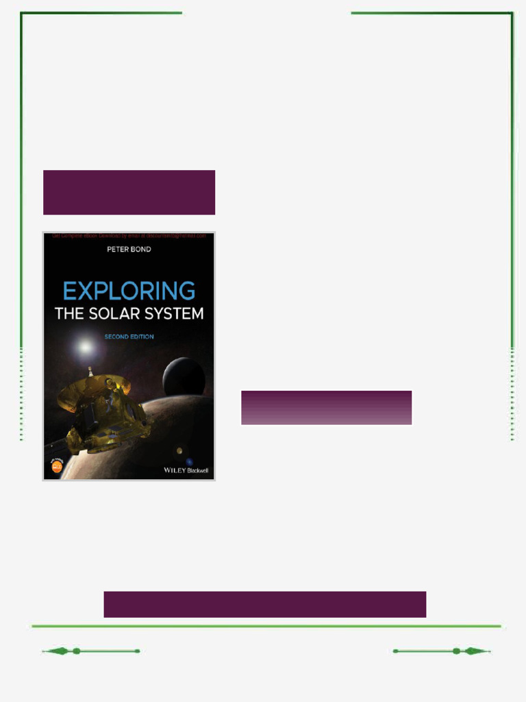 Exploring the Solar System 2nd Edition Peter Bond ebook early preview ...